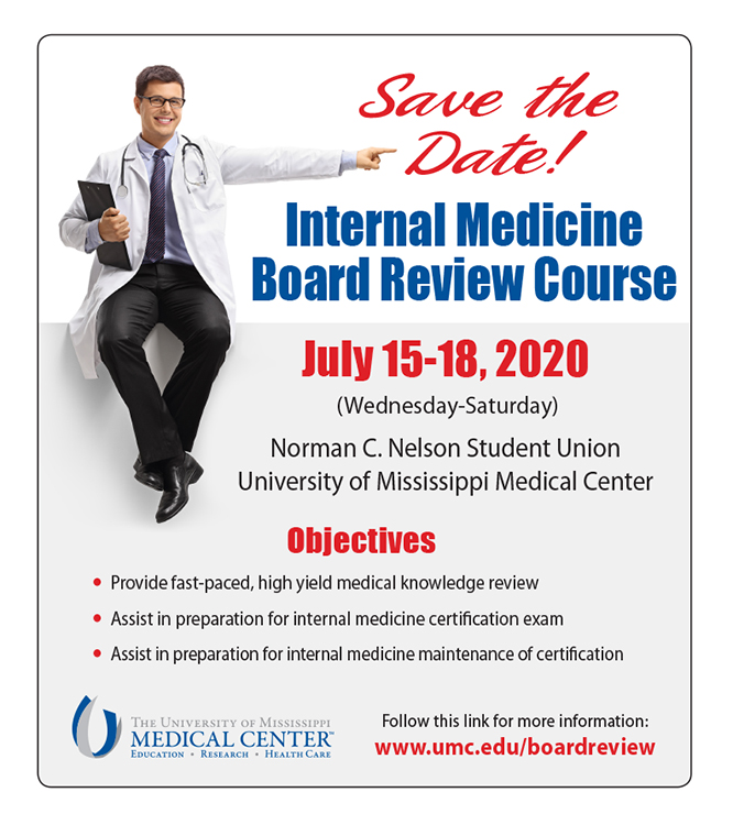 Save the Date: Internal Medicine Board Review Course – Progress Notes